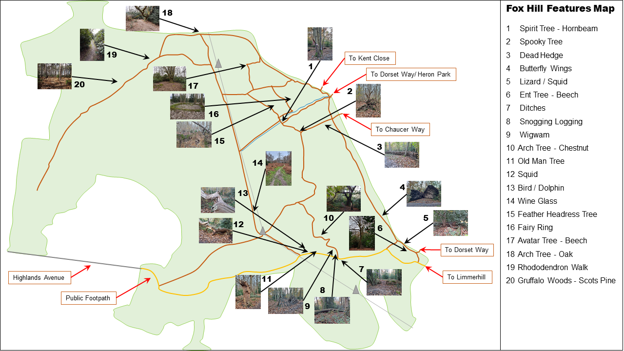 Features Map – Friends of Fox Hill